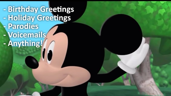 Do a voiceover impression of mickey mouse for you by Tngliam | Fiverr