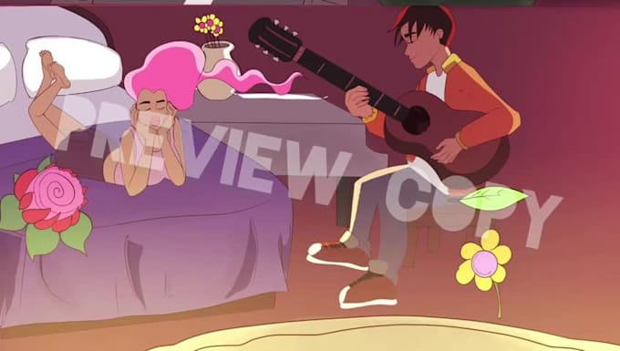 Create 2d loop animation music video for your song or project by ...