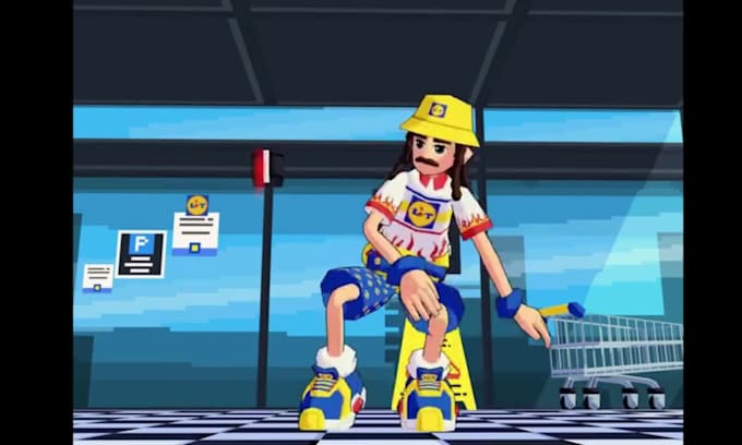 Model rig animate low poly 3d character, ps1 psx ps2 y2k n64 style by ...