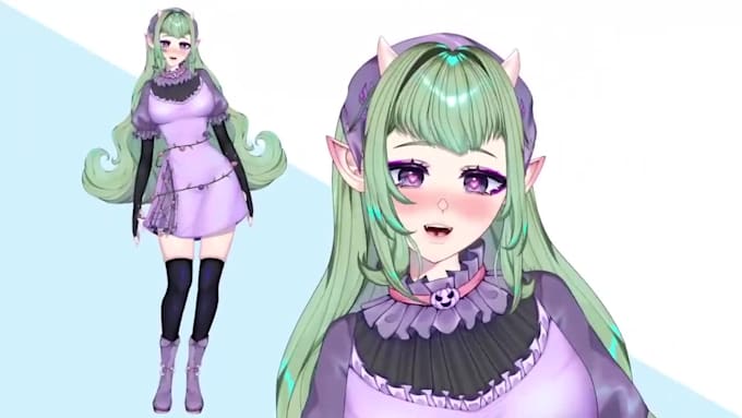 Draw and rig 2d vtuber model live2d model rigging anime 2d character ...