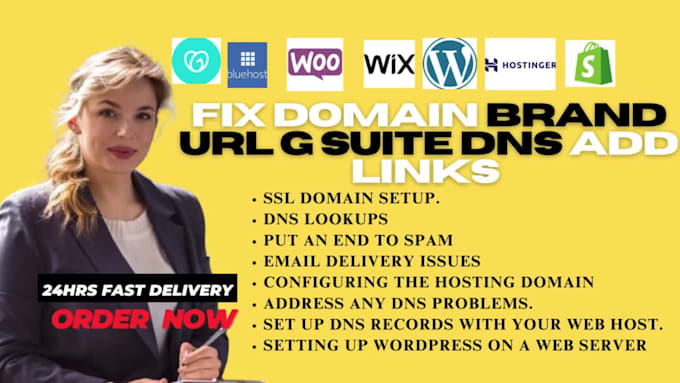 Fix connect or transfer domain to shopify wix wordpress squarespace, dns cpanel by Carol000001 ...