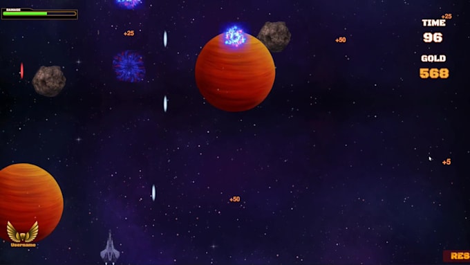 Create a 2d space shooter game in unity by Garretts33 | Fiverr