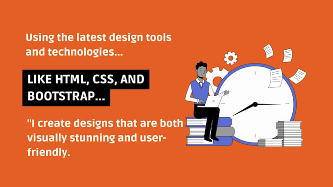 Create a responsive html, css, and bootstrap website for you by ...