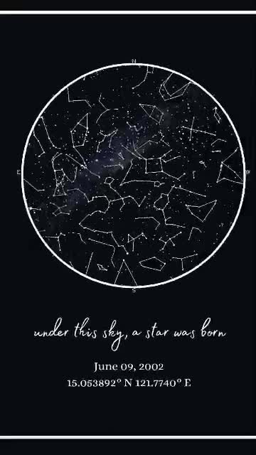 Personalized star map for your love ones by Abigayah | Fiverr