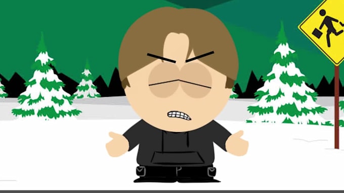 Do 2d cartoon music video animation south park style, 2d character ...