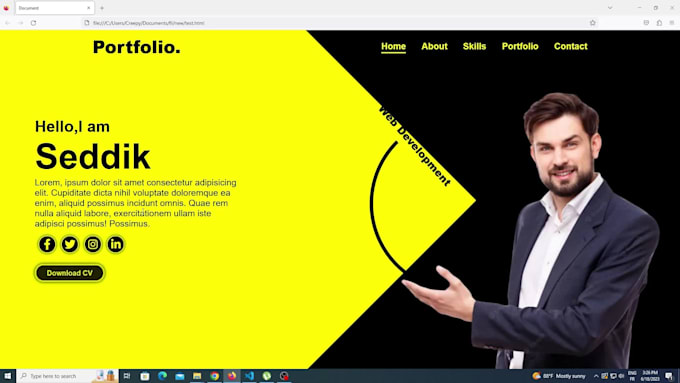 Create a website with html css jquery, as you want by Seddikhamaidi | Fiverr