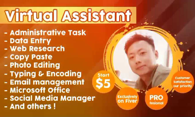 Be your trusted professional excellent virtual assistant by Haryanto88 ...