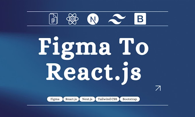 Convert your figma to react js, next js, tailwind css by Bishojit_dev | Fiverr