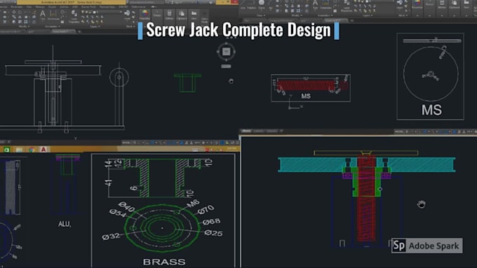 Design and draft mechanical parts professionally on autocad by ...