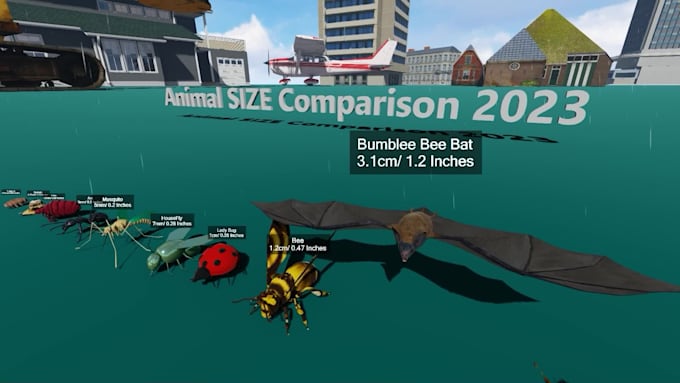 Create any 3d size comparison video for you and it will go viral by ...