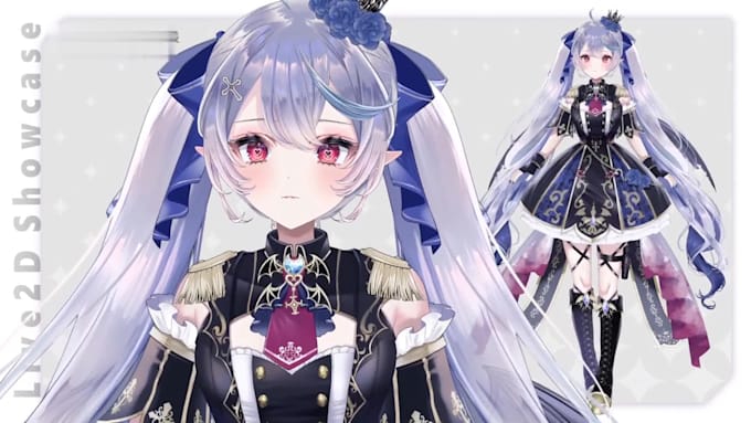 Draw custom vtuber model, live2d rigging, 2d avatar design, vtuber ...