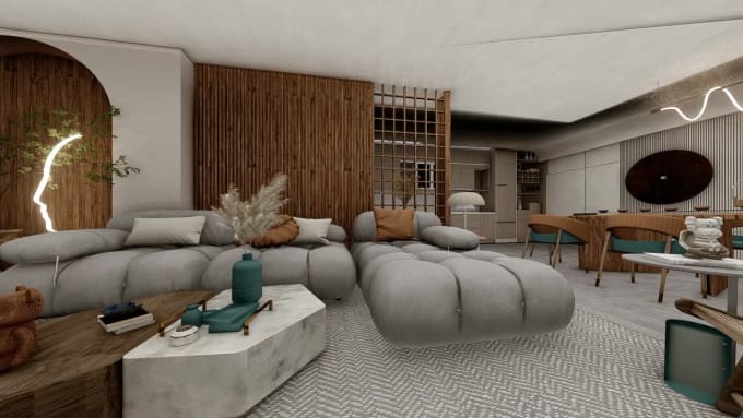 Create 2d 3d Interior Designs Floor Plans 3d Rendering By Daanaa17