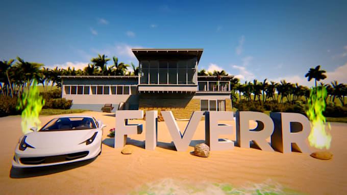 Create you a sick 3d car and beach intro by Andrewseguin | Fiverr
