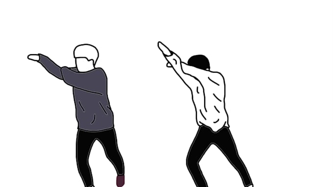 Draw you faceless animation by Ishina_kim | Fiverr
