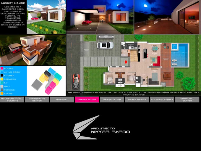 Do a great architecture design and 3d rendering job by Miyyerp_arch12 ...