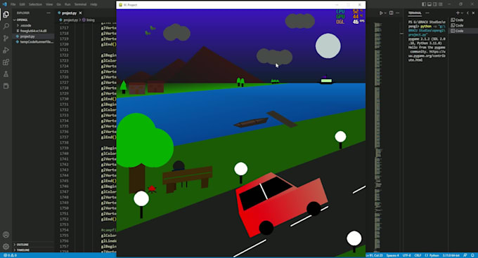 Do Python Projects Using Openglglut And Pygames By Siddiquesanjan Fiverr