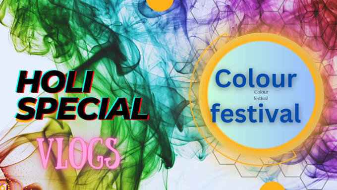 Youtube thumbnail holi celebration by Ramnarayanya201 | Fiverr