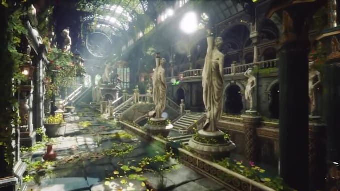Create 3d game environment design, interior design using unreal engine ...