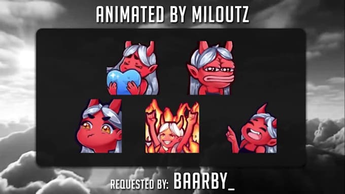 Animate your static emotes by Milochrist | Fiverr