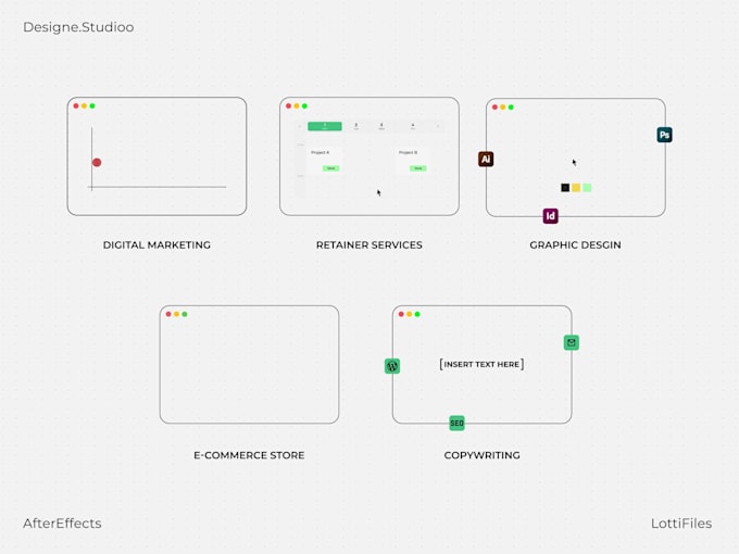 Custom lottie illustration animation by Controlallllll | Fiverr