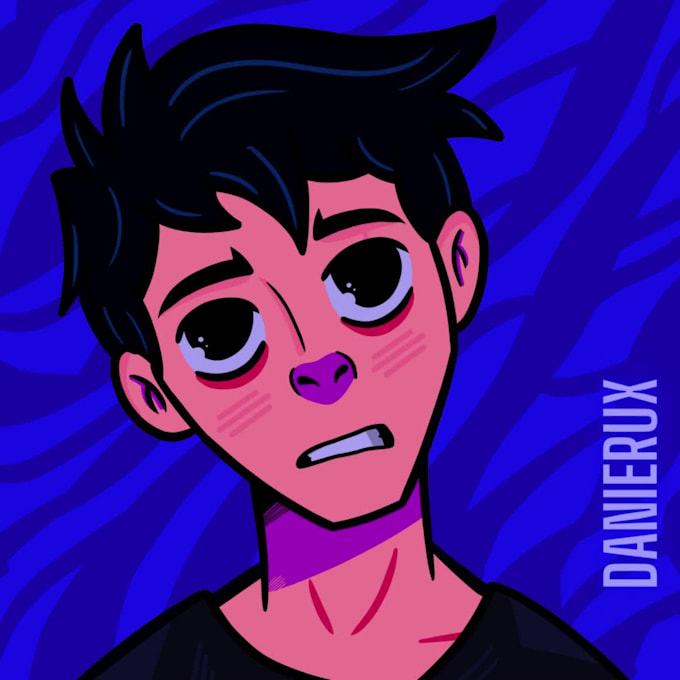 Draw a cool twitch profile picture or avatar for you by Danieru_dezain ...