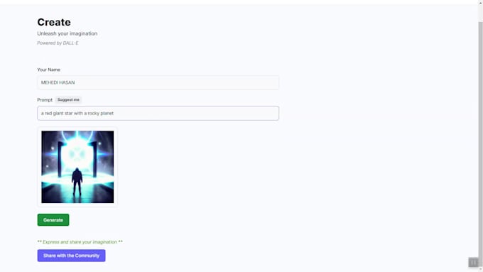 Create chatgpt and dalle ai text to image generation platform by Mehedi____ | Fiverr