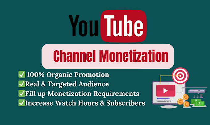 Do organic youtube channel promotion for monetization and growth by ...