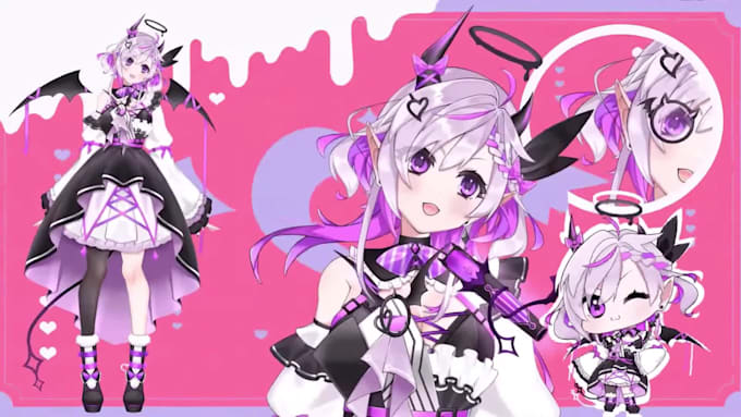 Draw and rig live2d vtuber model, 2d vttuber model, live2d model ...