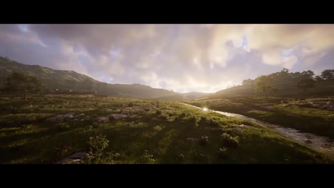 3d environment,unreal and unity game environment, game map, terrain ...