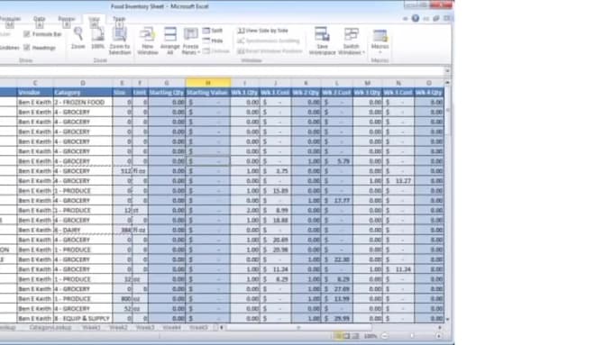 Do excel and google spread sheet with formulas, by Hasiiikhan | Fiverr