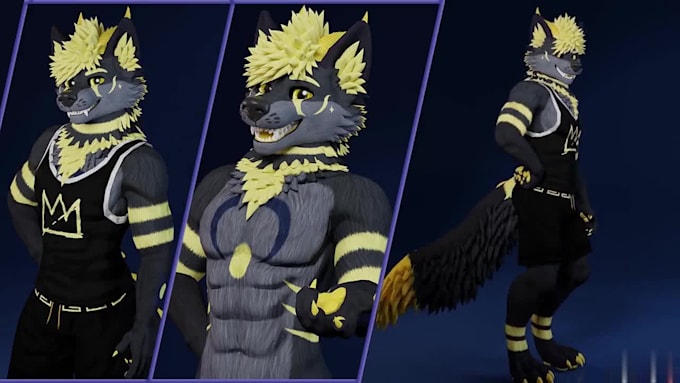 Do vr chat avatar, fursona, furry avatar, 3d model for vtuber, vr chat ...