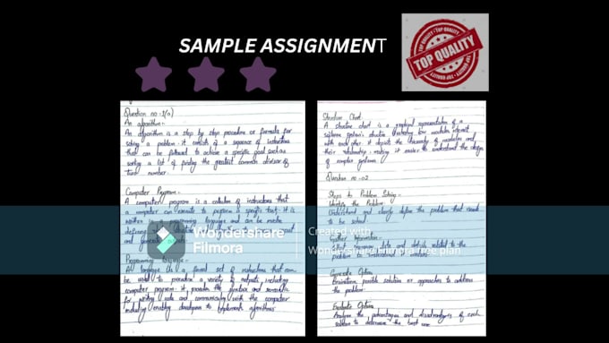 Write hand written assignment for university student by Atlas3786 | Fiverr