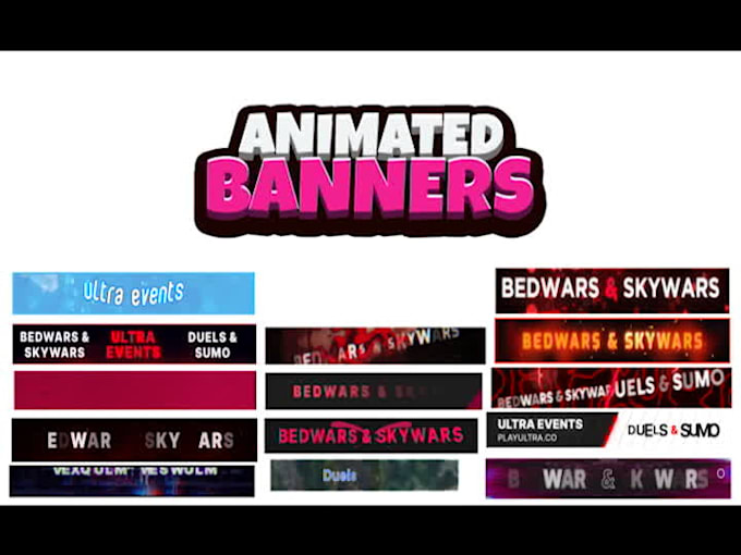 Make animated minecraft banners by Futgames550 | Fiverr