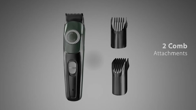 3d clipper animation 3d trimmer animation 3d barbing animation haircut ...