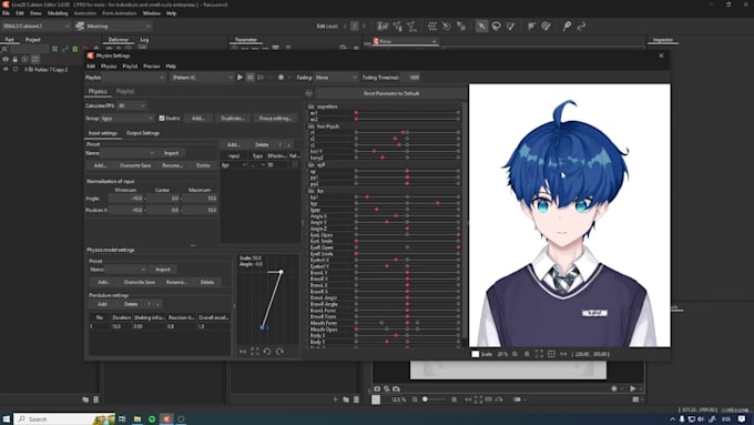 Rigging 2d vtuber live2d models cheaper and good quality by Tama37 | Fiverr