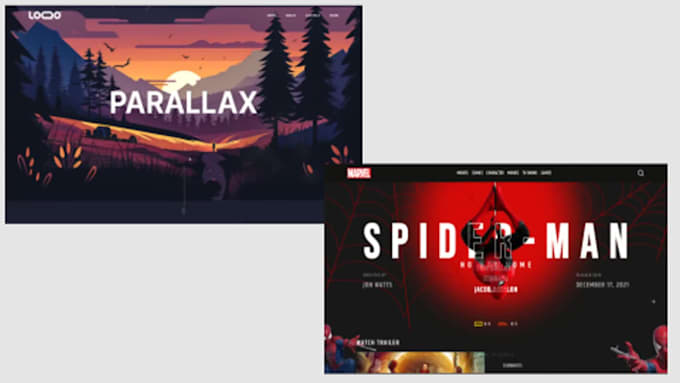 Motion ui ux, parallax scrolling, luxury modern website vr ui ux design in figma by Saimum_07 ...