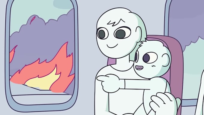 Create line art, 2d line art animation, hand drawn, frame by frame ...