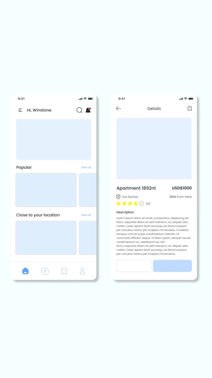 Create simple ui design for your mobile app by Iqbal_isn | Fiverr