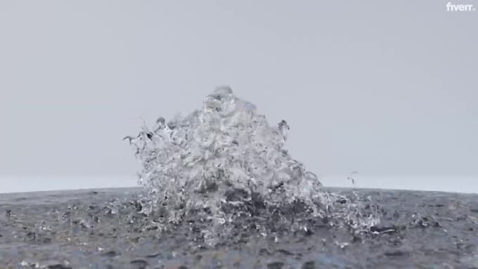 Create 3d water simulation,3d product fluid, dynamic liquid fluid vfx art by Splashd_toonz | Fiverr