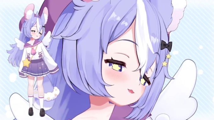 Draw and rig live2d vtuber, 2d vtuber model, 2d vtuber rigging, vrchat ...