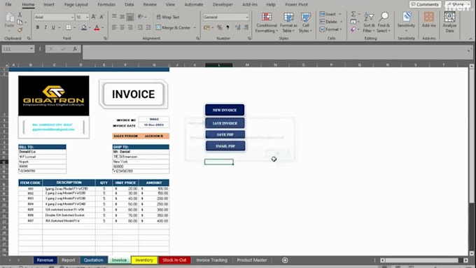 Do invoice design point of sale pos system excel inventory management system by Meharabdulla349 ...