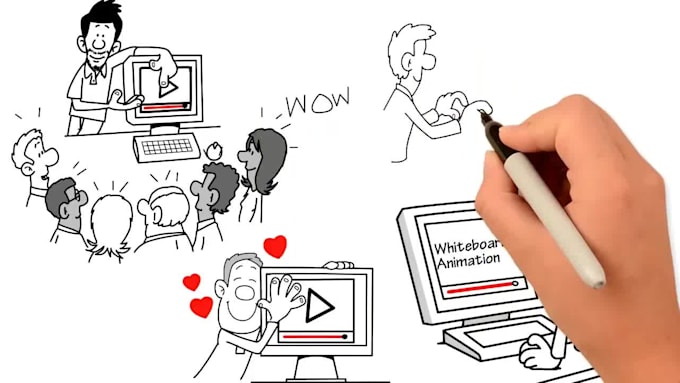 Create a custom doodle whiteboard explainer video for you by Animation_cc | Fiverr