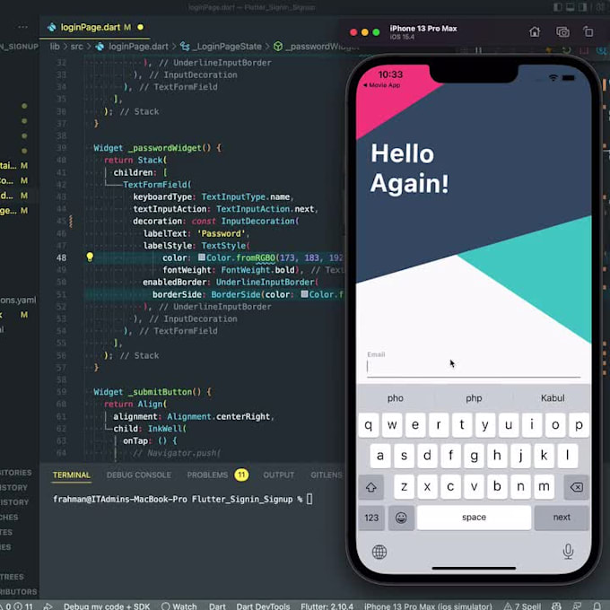 Build your mobile app in flutter by Fernandotritton | Fiverr