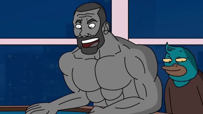 Draw crypto meme coin art illustration and meme video for your project ...