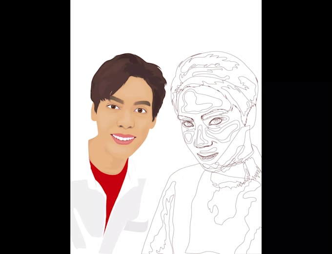 Vector your image and turn it to cartoon for you by Ayaabdalragman | Fiverr