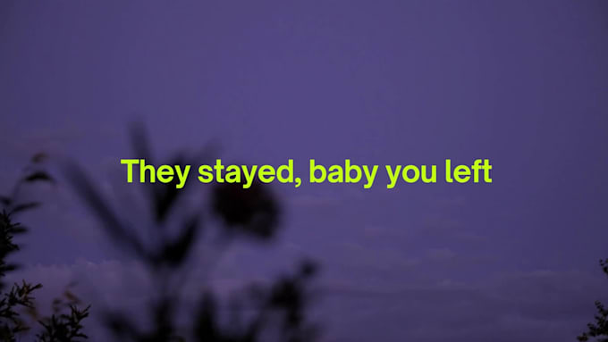 Create a simple and minimal lyric video by Missionfiremix | Fiverr