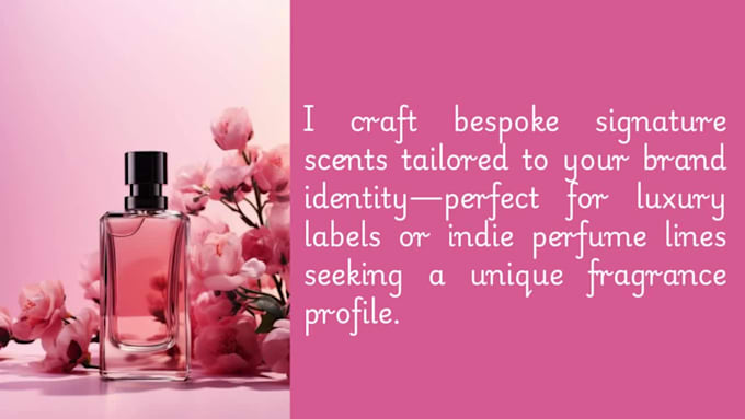 Be your perfume formulator for any type of perfume formulation by ...