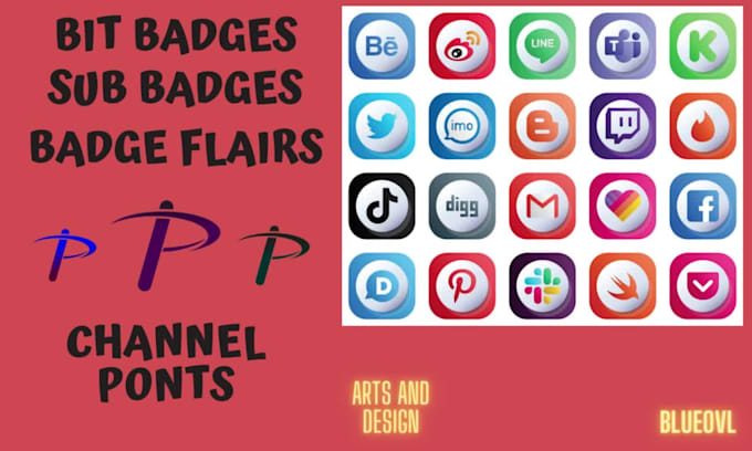 Create sub badges and channel points for twitch by Blueovl | Fiverr
