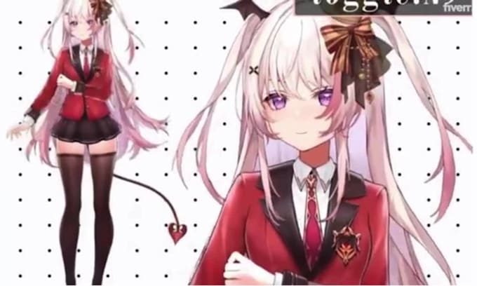 Draw and rig custom live2d vtuber model, live2d rigging, vtuber ...