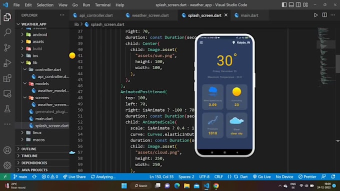 Do cross platform mobile app development using flutter by Sarimshahzad ...